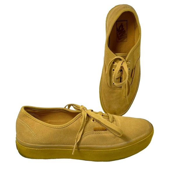 Vans | Shoes | Vans Womens Sneakers Shoes Yellow 72454 Low Top Suede ...